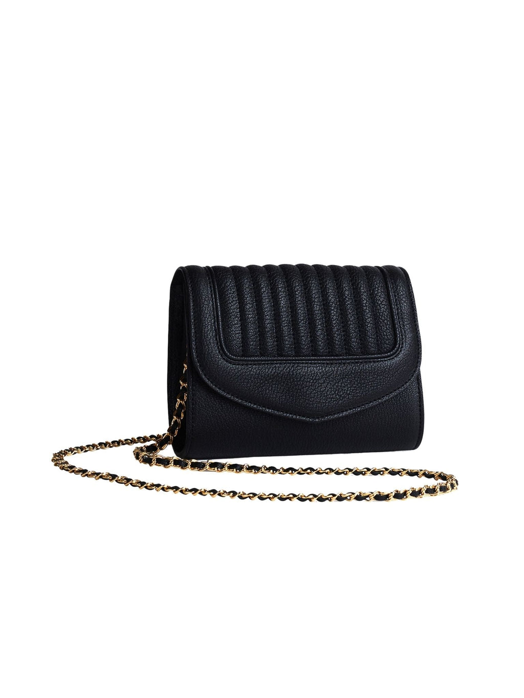 Black Jeanne Small Hand quilted leather Clutch Bag – HERTROVE