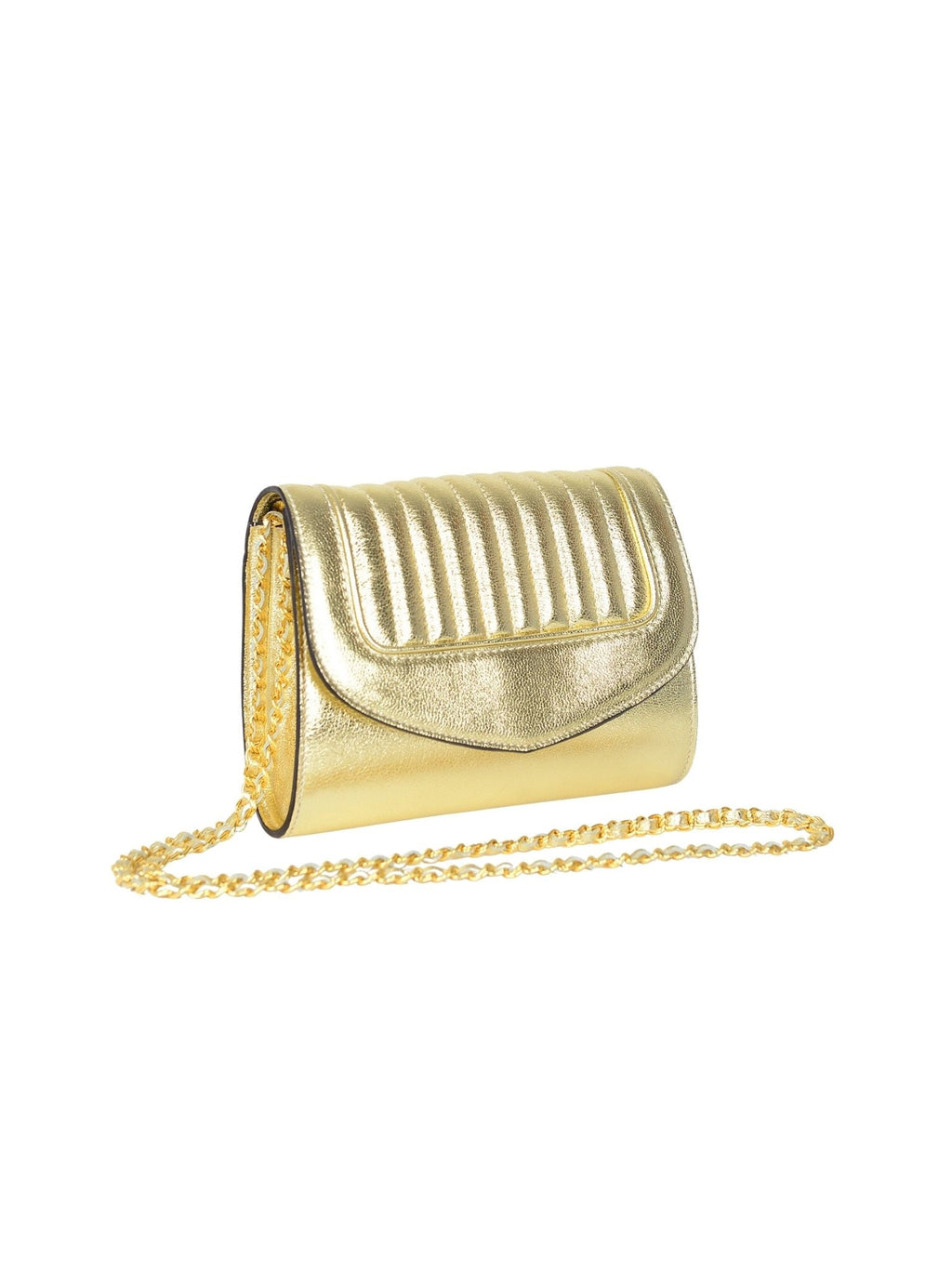 Gold Jeanne Small Hand quilted leather Clutch Bag – HERTROVE