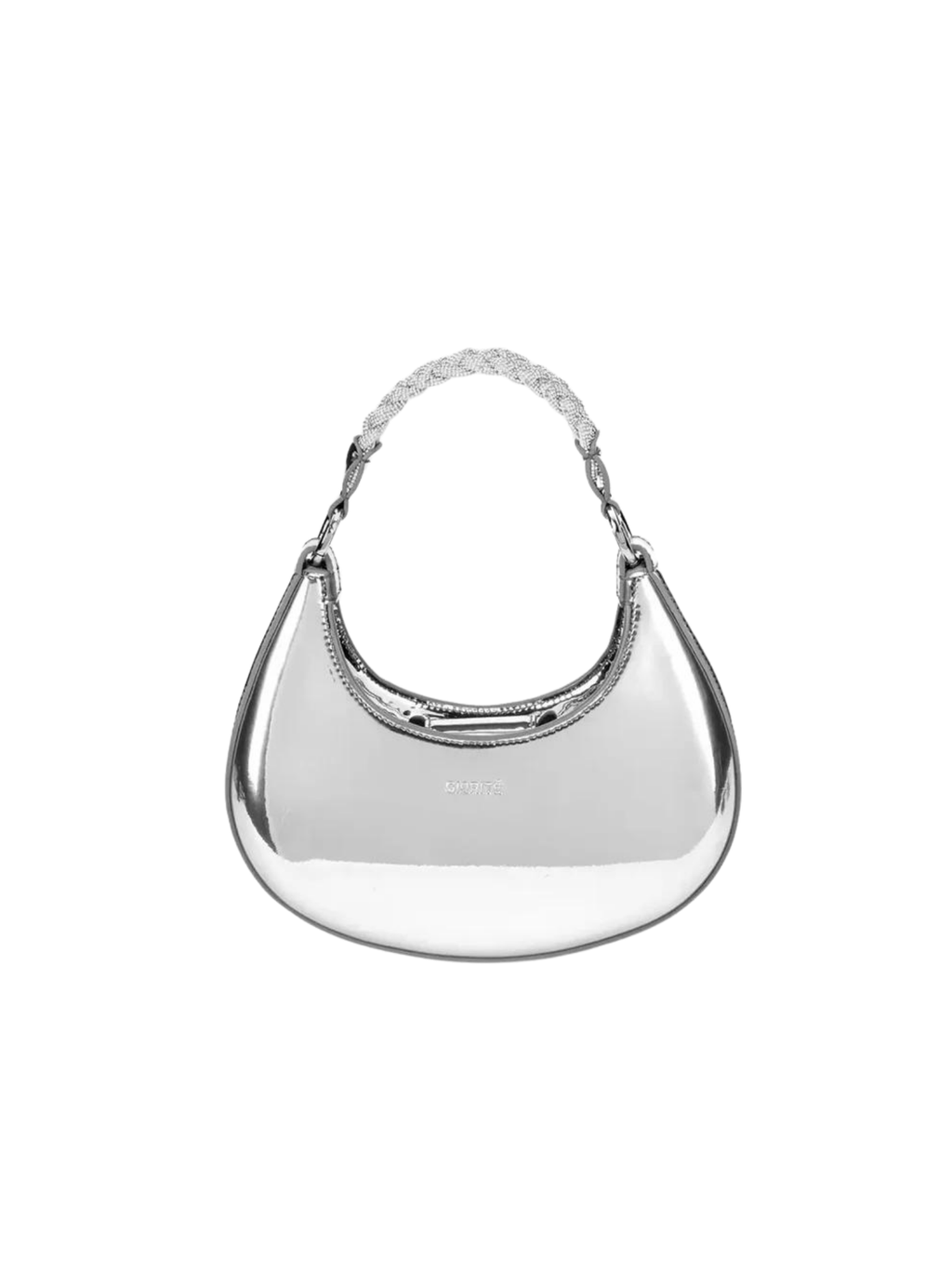 Half Moon Metallic Silver Luna Bag – HERTROVE