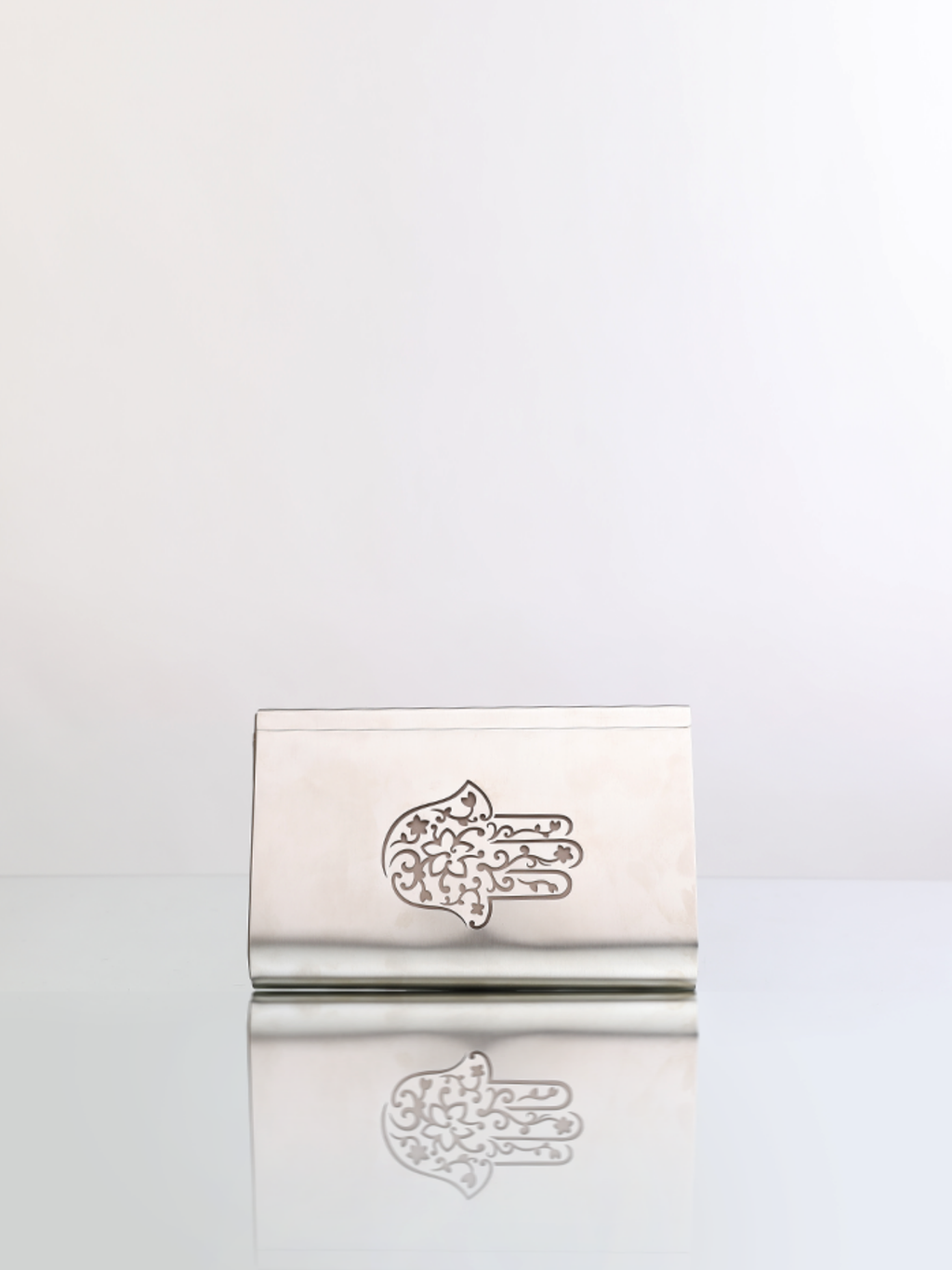 Hamsa Palm Silver Dipped Small Clutch – HERTROVE
