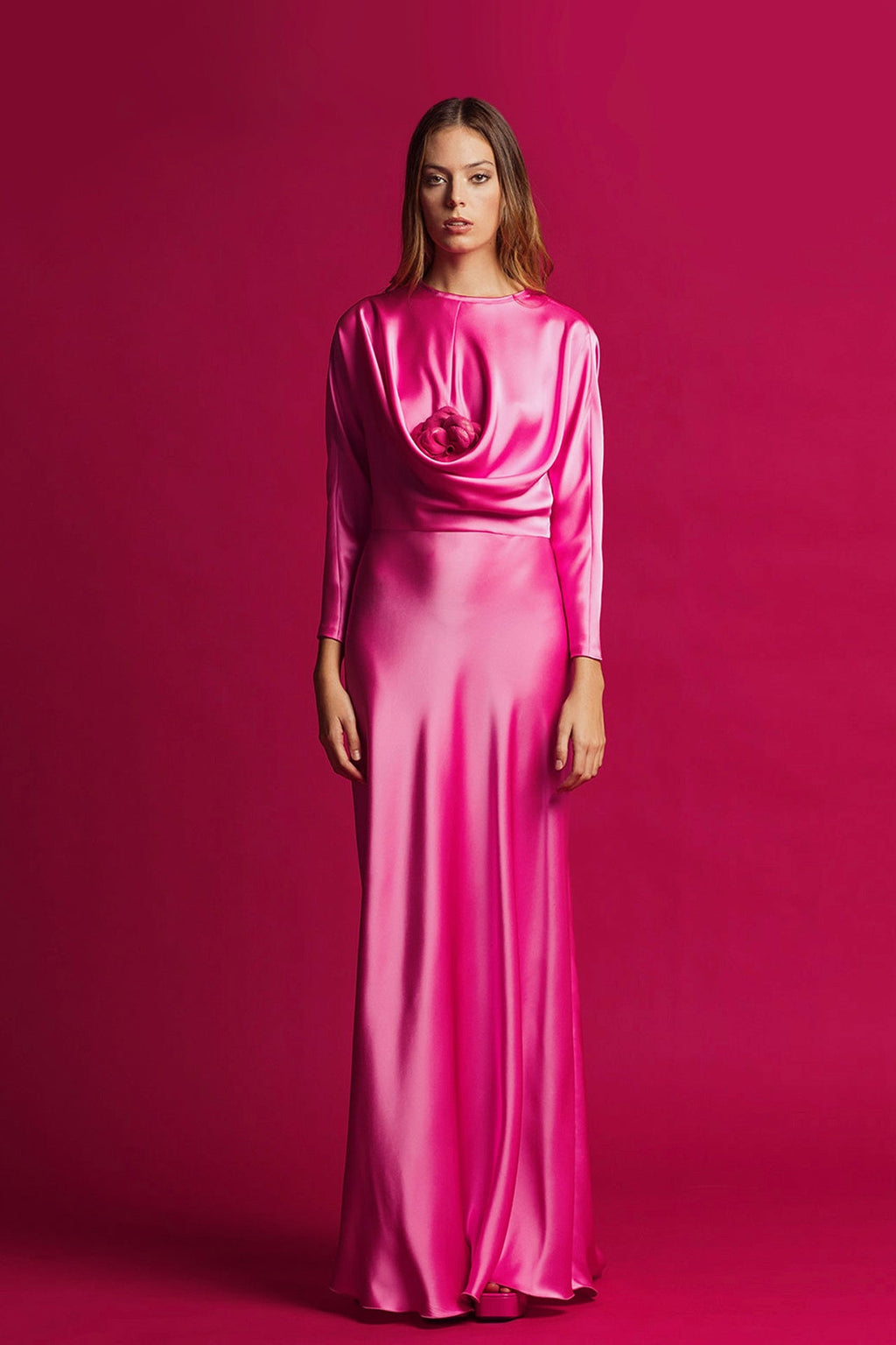 Long sleeves column dress – HerTrove