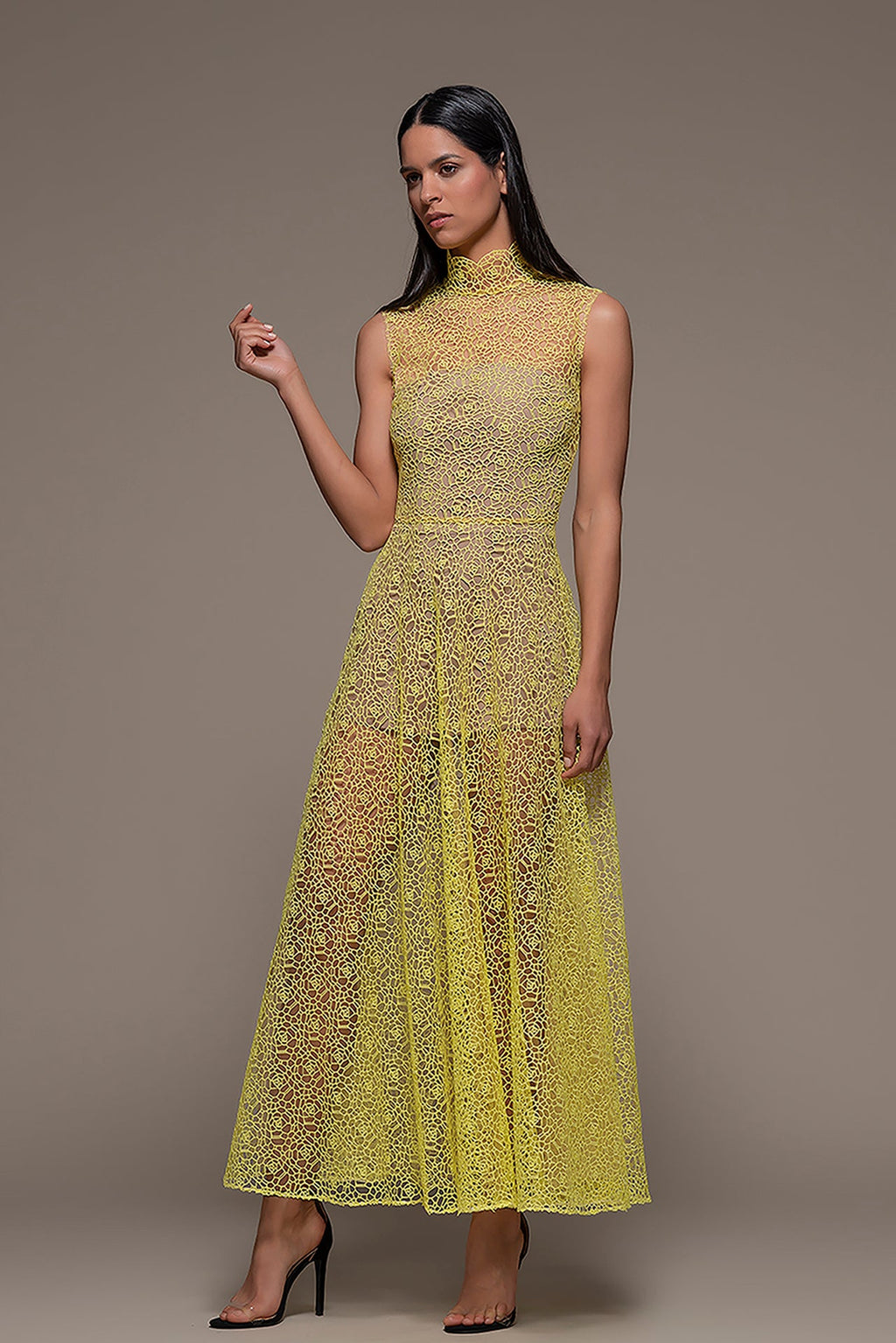 Closed Neckline Lace Dress – HERTROVE
